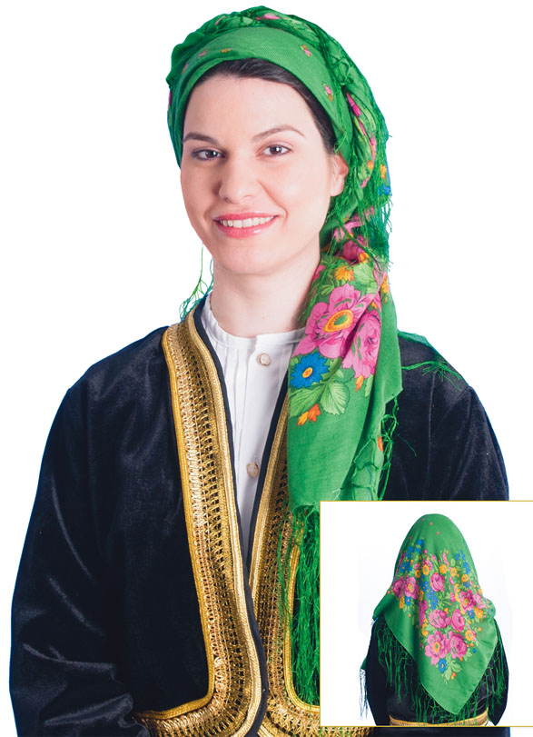 Traditional Scarf Greek Costume : greek-costumes.com